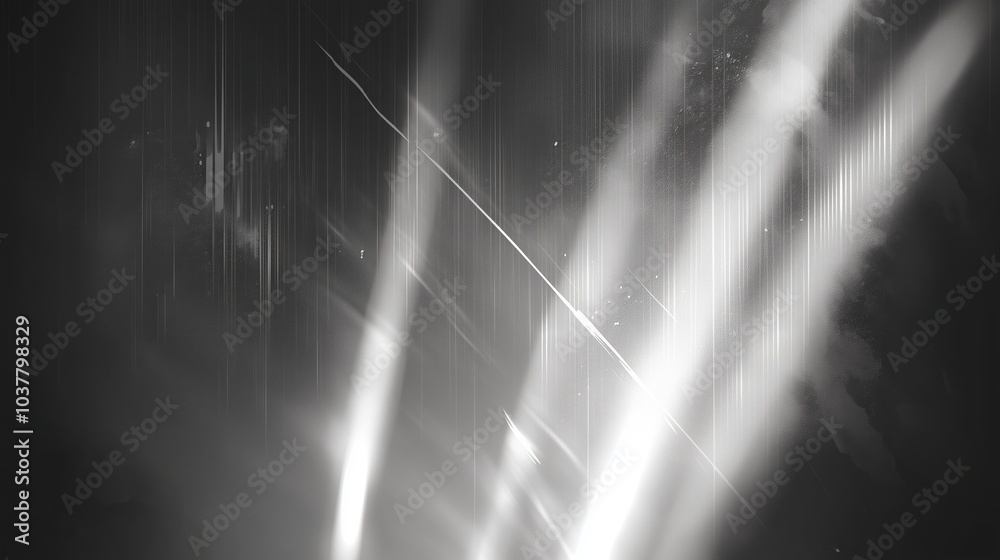 Ultra-realistic black and white film grain texture with cinematic light ...