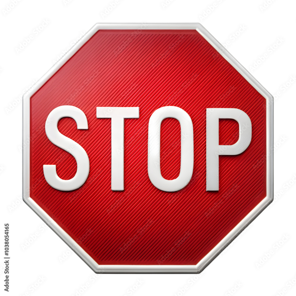 stop sign isolated on transparent background Stock Illustration | Adobe ...