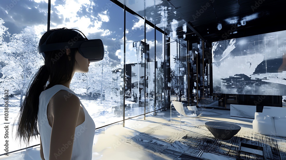 Exploring the future of design an immersive ai-powered virtual reality experience in modern ...