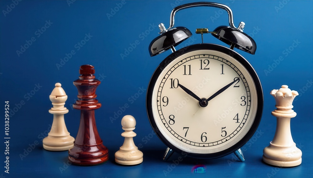 Mastering Chess Strategy and Time Control. Analog Alarm Clock with ...