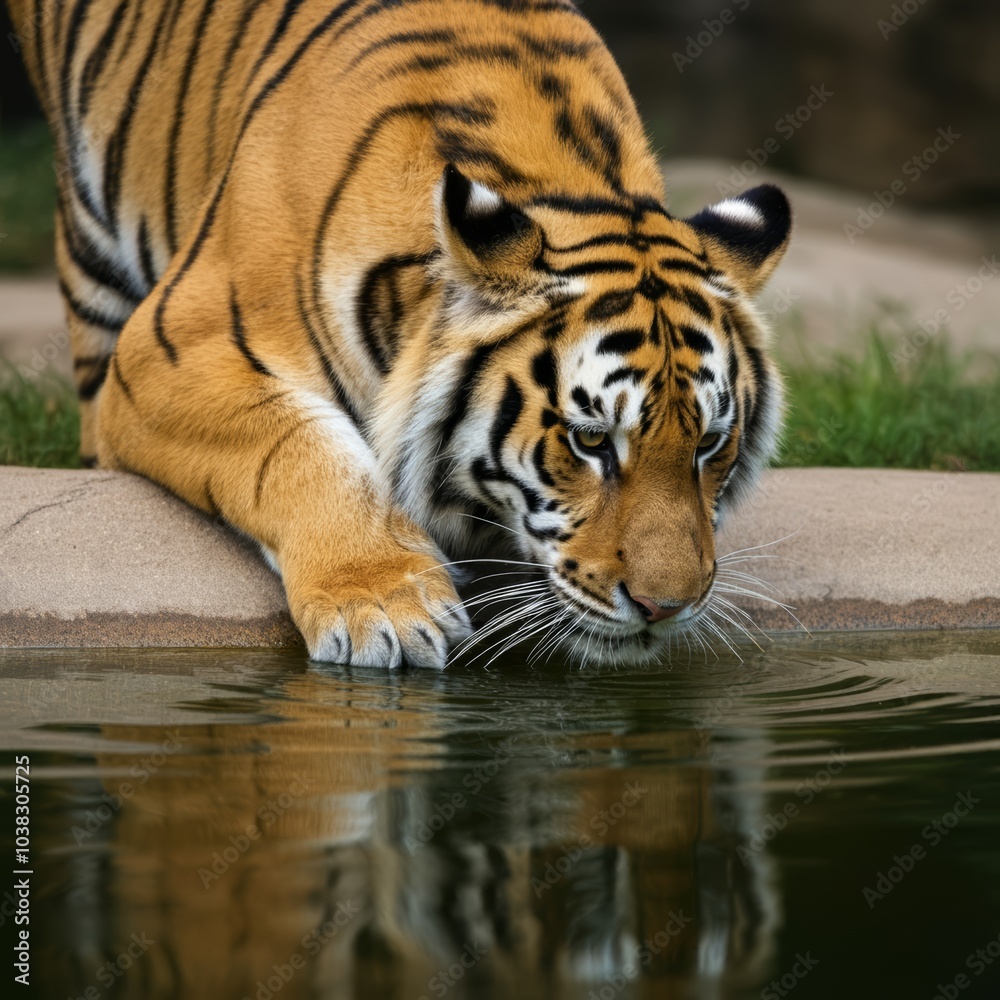 The majestic Royal Bengal Tiger, often referred to as the Indian Tiger ...