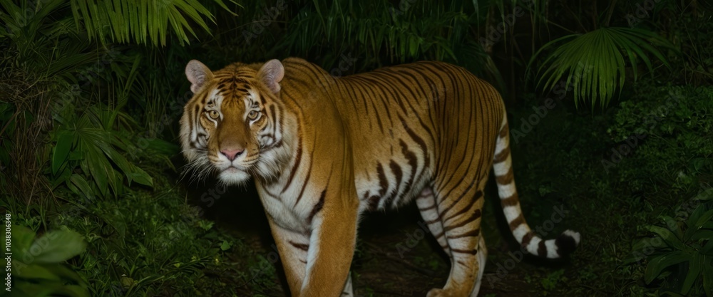 The majestic Royal Bengal Tiger, often referred to as the Indian Tiger ...
