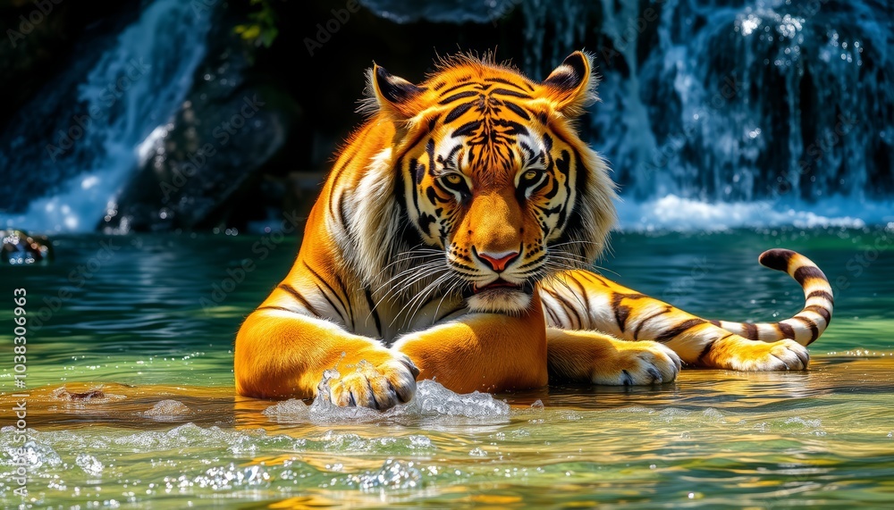 The majestic Royal Bengal Tiger, often referred to as the Indian Tiger ...