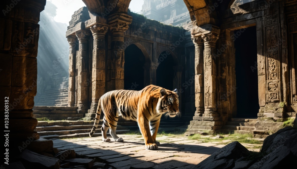 The majestic Royal Bengal Tiger, often referred to as the Indian Tiger ...