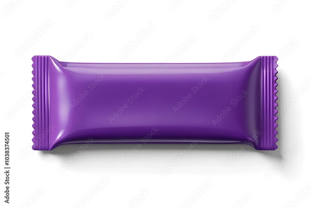 Blank purple snack bar packaging mockup on a white background. Great ...