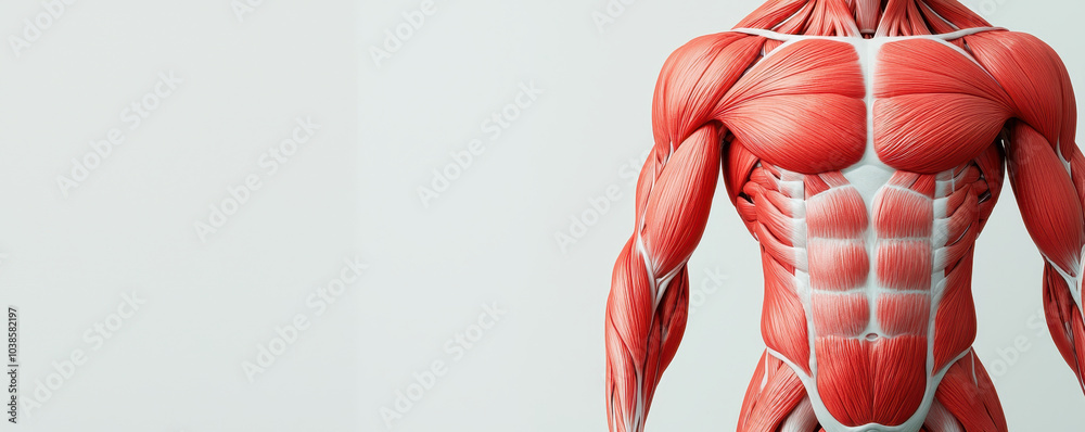 Human muscles contracting during exercise, showcasing detailed anatomy ...