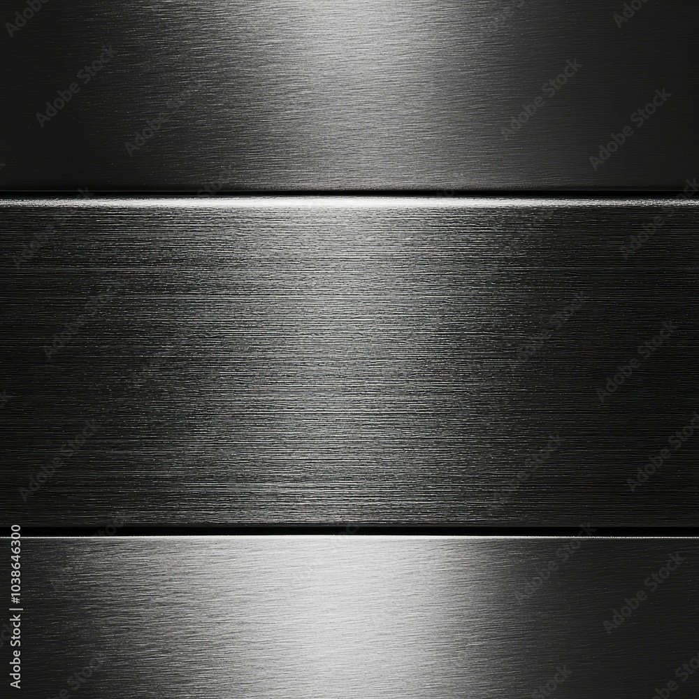 Seamless pattern of dark brushed metal texture with horizontal lines in ...