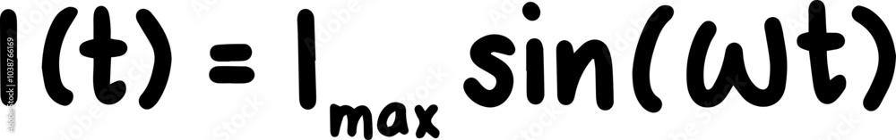 alternating current Equations electrical physics formula Stock Vector ...