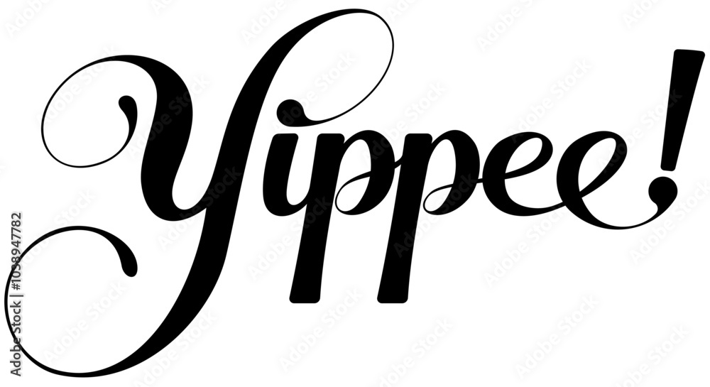 Yippee Stock Vector | Adobe Stock