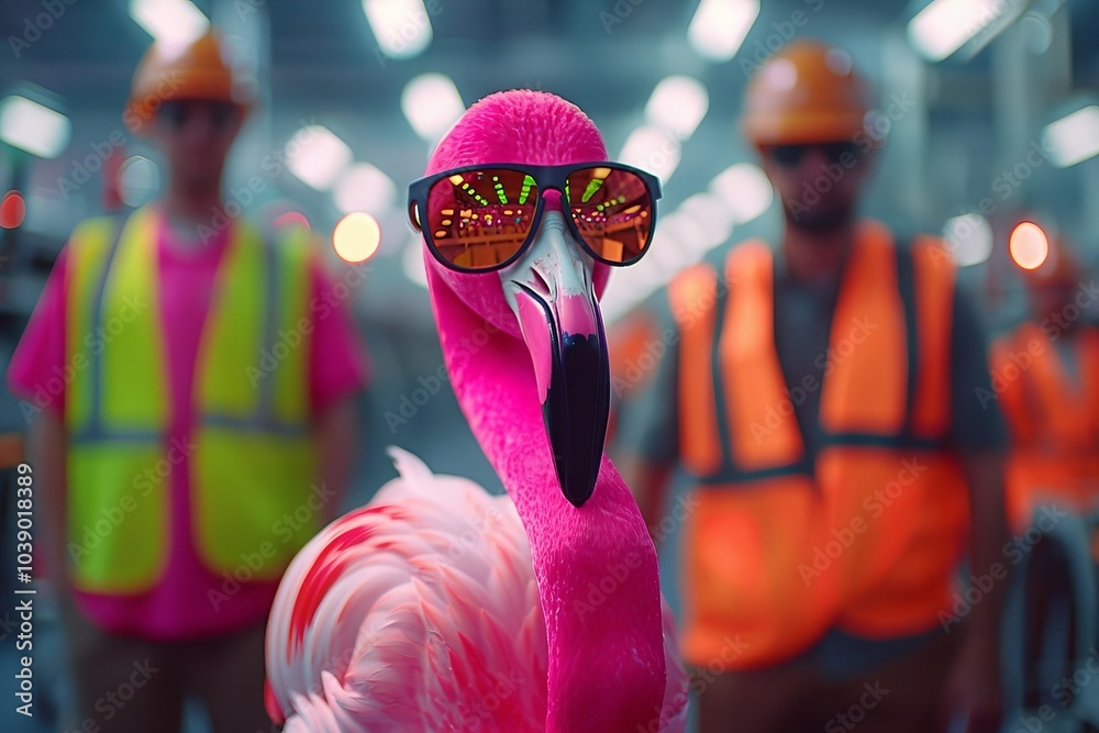 Engineer and Workers in Safety Gear Oversee Product Process at Factory ...