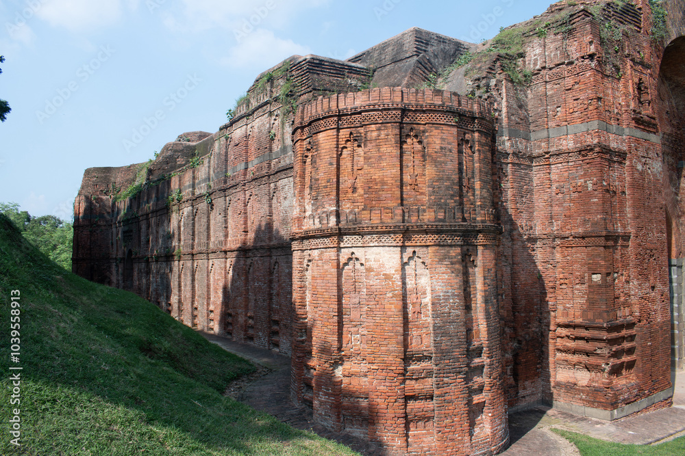 "dakhil darwaza" is an impressive mughal era monument located in gour ...