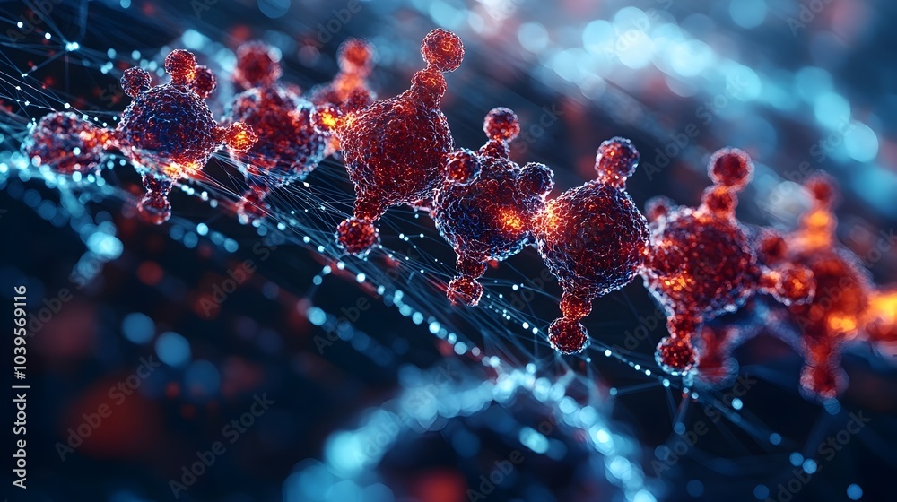 Microscopic close-up view of the detailed structure and cellular makeup ...