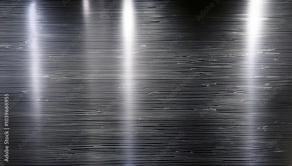 Brushed Silver Metal Texture with Fine Horizontal Lines. High ...