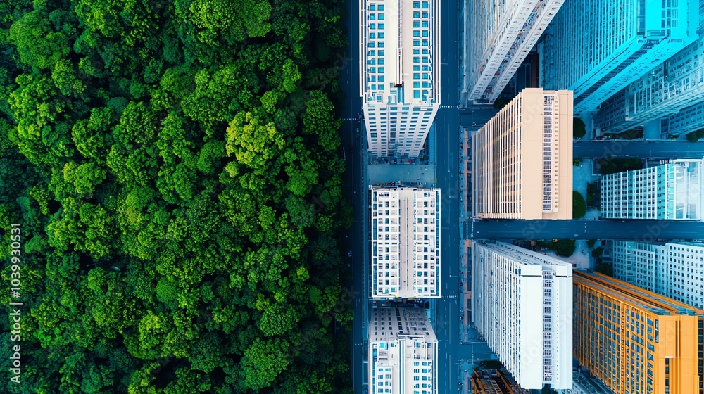 Civil engineer planning a sustainable smart city top view Visualizing ...