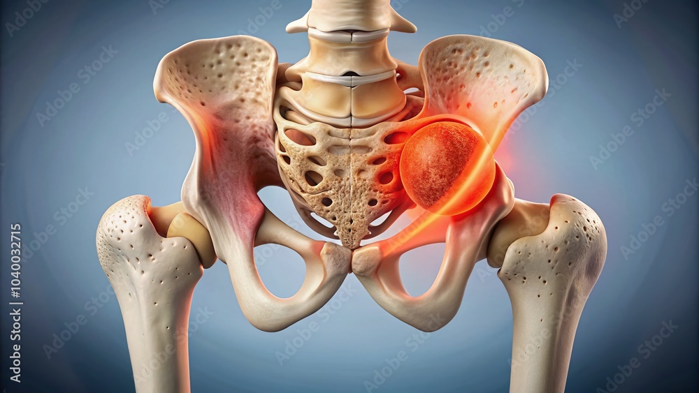 Hip Osteoarthritis Anatomy with Rule of Thirds for Educational Purposes ...