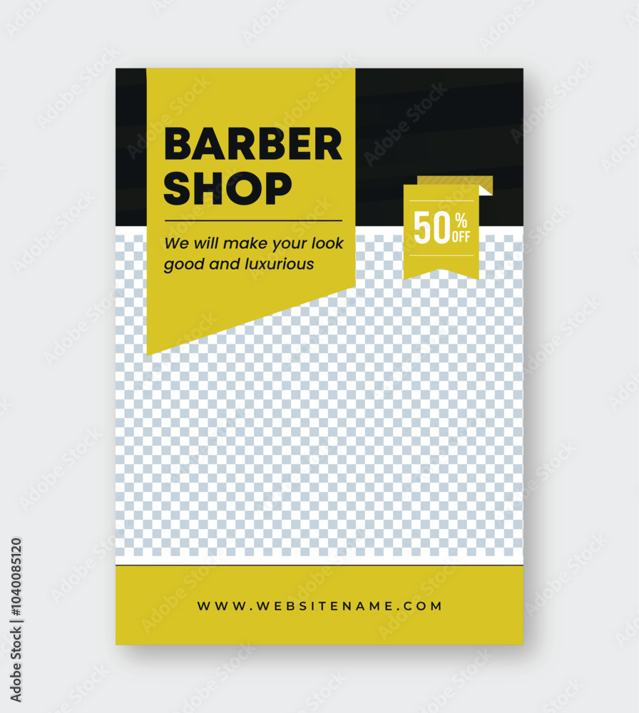 lean and Bold Barbershop Poster Design, Premium Barbershop Services ...