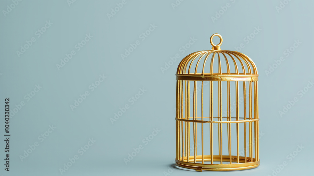 Caged Escape, a powerful illustration of liberation, symbolizing the ...