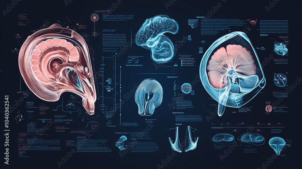 ngenious Vector Illustration of Ear Anatomy Diagram Featuring Cochlea ...