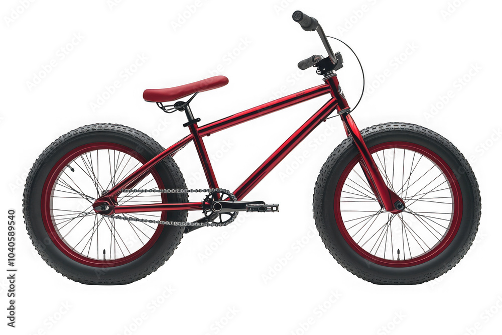 Red BMX Bike isolated on transparent background, png file, no ...