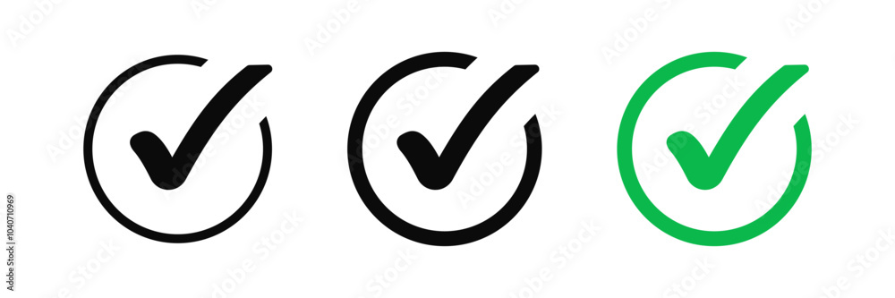 check box icon with correct, accept checkmark icons tick box checked ...