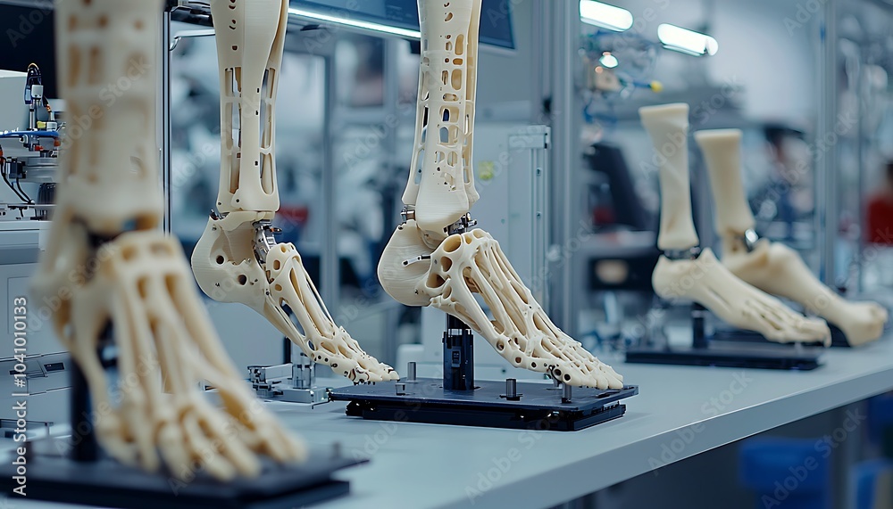 Illustration Stock High-tech lab for custom-making AI-powered, neural ...