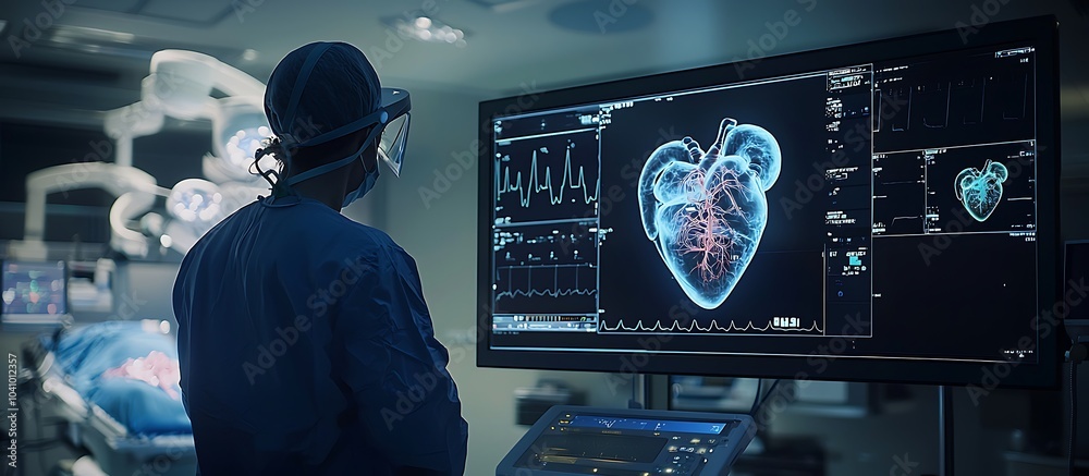 Cardiac catheterization lab with robots and AI diagnostics for heart ...