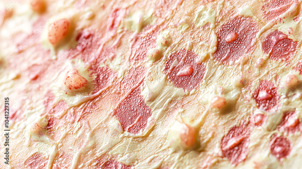 Lupus Lesions on Skin, Highlighting Raised Areas and Discoloration ...