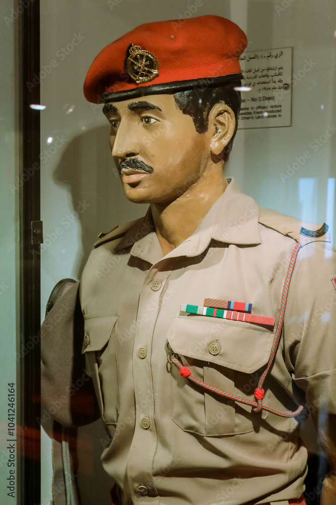 Muscat, Oman - April 10, 2024: Display of a life sized mannequin ...
