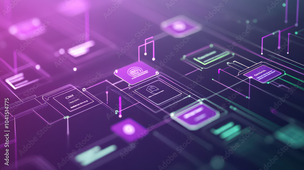 Tech-Inspired Wireframe CRM Dashboard: Holographic Client Profiles ...