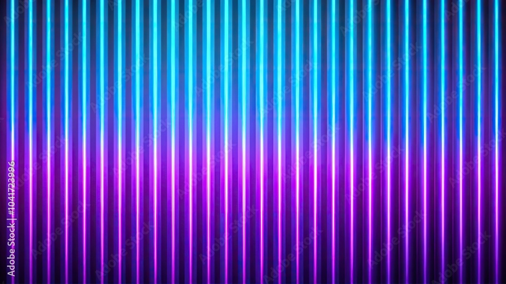 blue and violet neon lights background with silhouettes Stock Photo ...