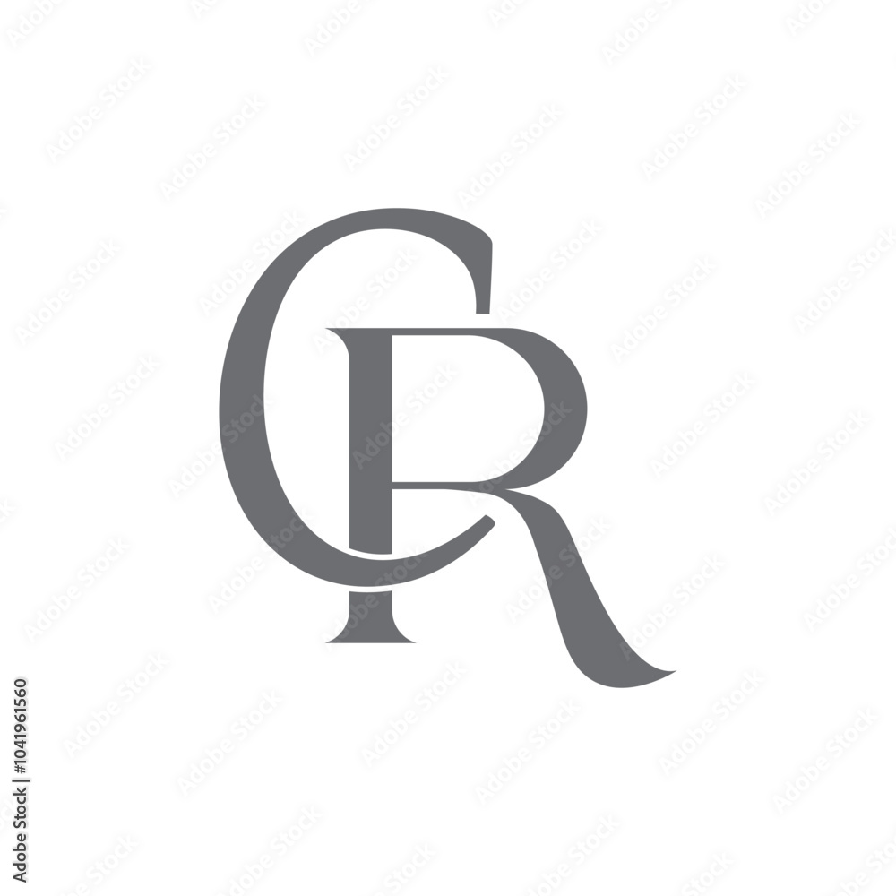 Initial Letter CR Logo Design Outstanding Creative Modern Symbol Sign ...