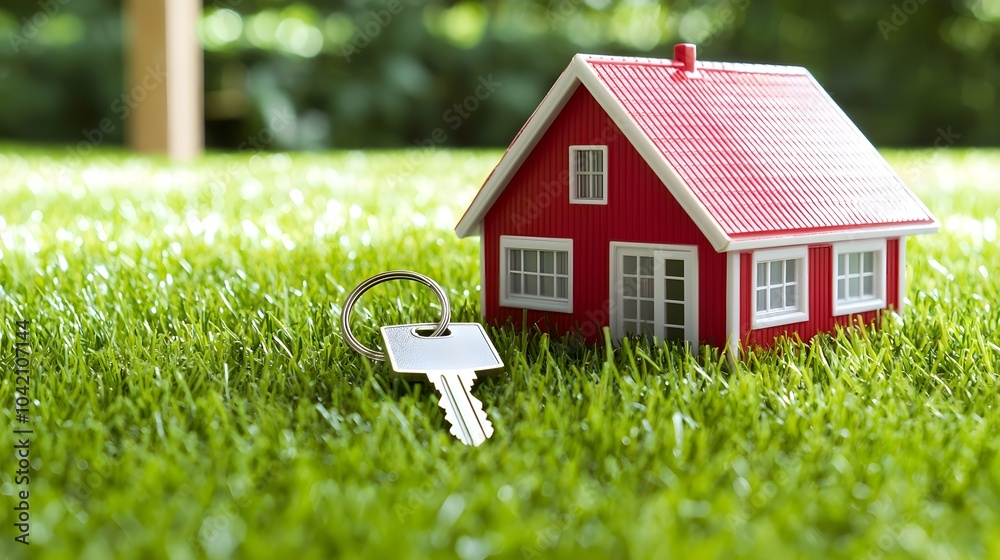 Key Handover Concept in Real Estate Transaction Stock Illustration ...