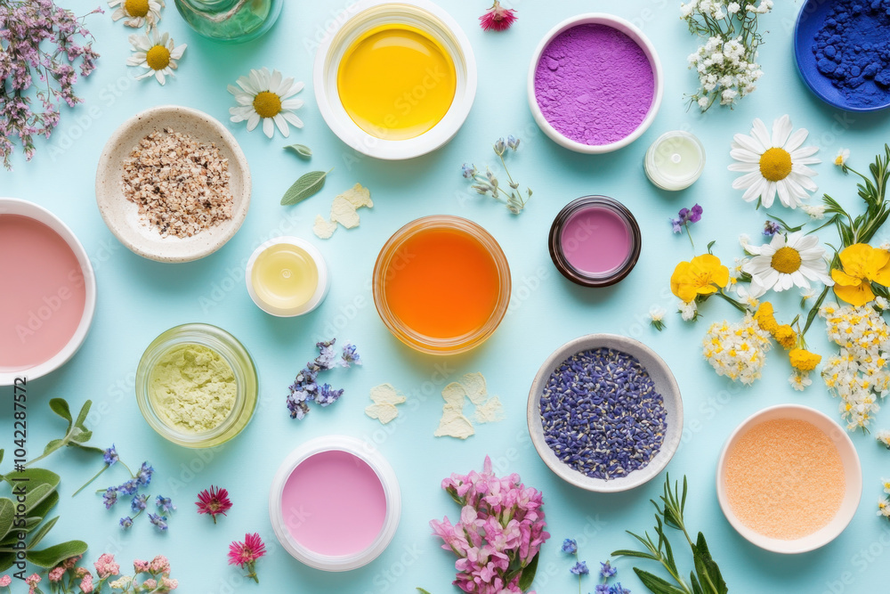 Different body scrubs displayed in vibrant colors and varied textures ...