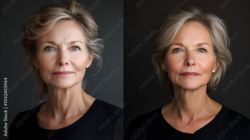 Success story highlighting the dramatic reduction of neck sagging and ...