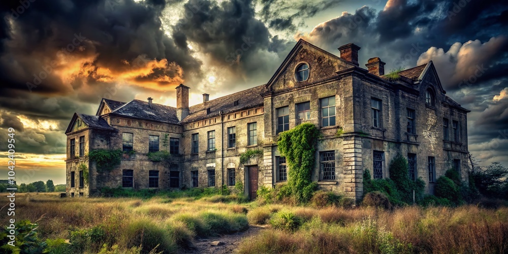 Abandoned Scary Old Prison Hospital Landscape Photography for Eerie ...