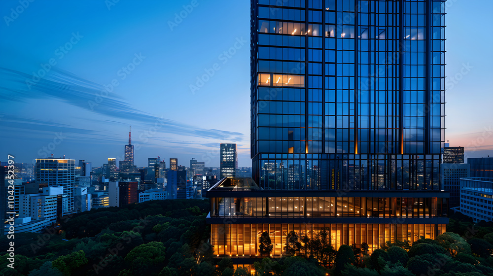 Imposing Beauty of Tokyo's Iconic JP Tower: A Fusion of Modern Architecture, Tradition and ...