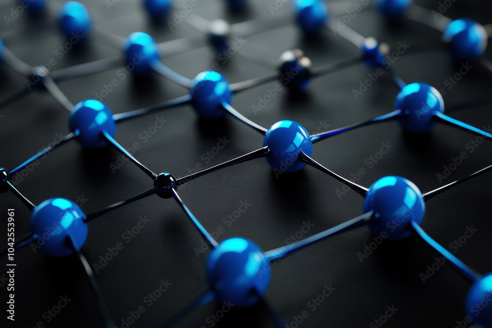 Graphene Molecular Grid Graphene Atomic Structure Concept Hexagonal Geometric Form