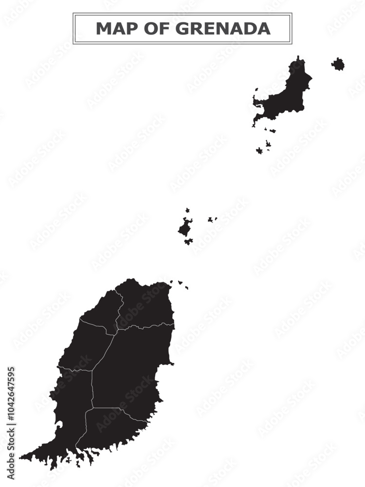 American Countries Geography Political map. Political map of country ...