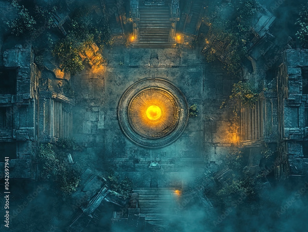 Explore the Mystical Temple: A Stunning Bird's-Eye View of an Ornate ...