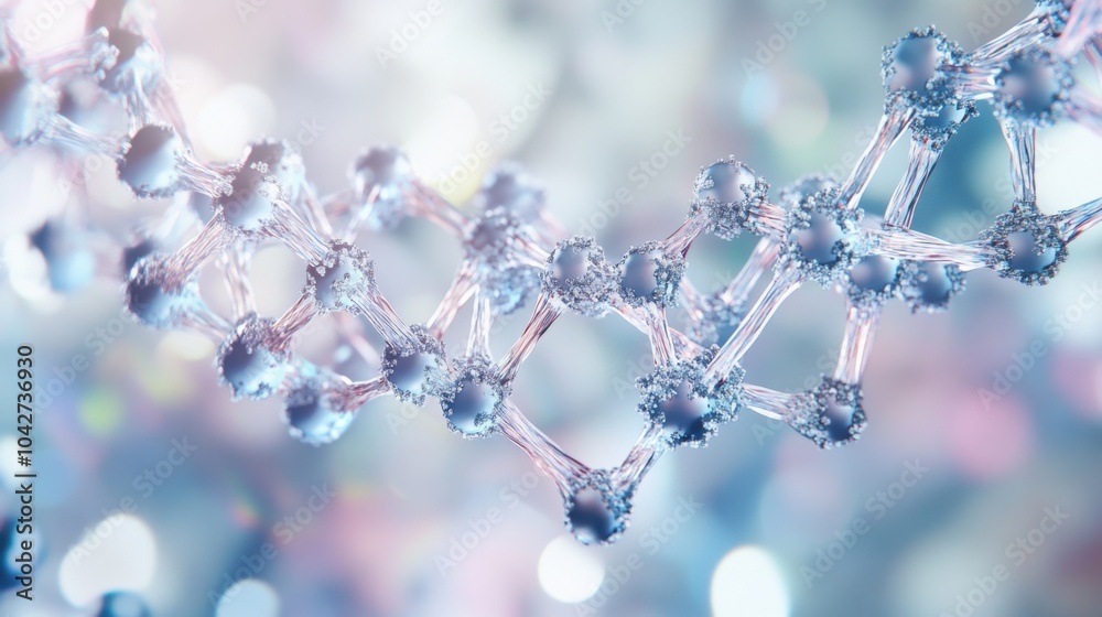 An extreme close-up of a DNA origami nanostructure, demonstrating ...