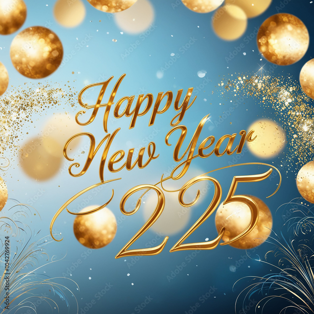 Happy new year 2025 gaming loading screen.New concept . Modern day ...