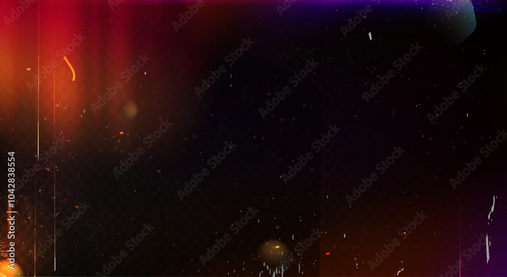 Old film texture with light leaks. Vector realistic illustration of ...