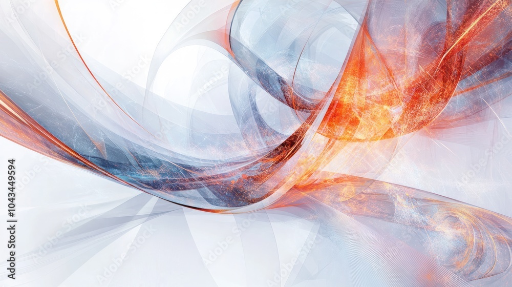 An artistic interpretation of quantum superposition with a swirling ...