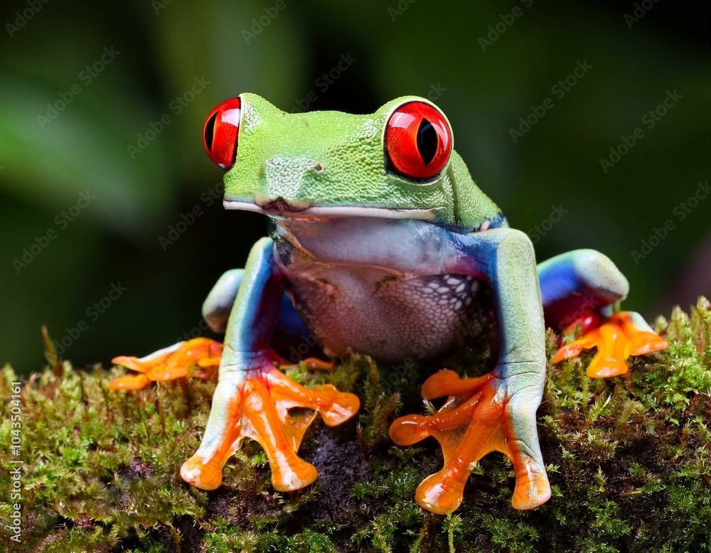 Agalychnis callidryas, known as the red-eyed tree frog, is an arboreal ...