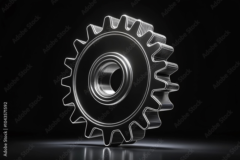 Continuous Line Drawing of a Cogwheel Mechanism – Self-Animated Metal ...