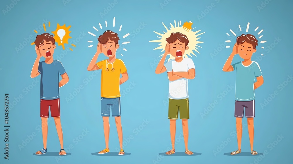 Medical infographic showing the symptoms of heat stroke, including high ...