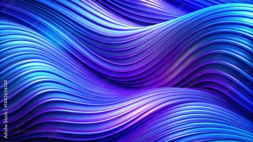 abstract violet blue gradient background with liquid style waves ...