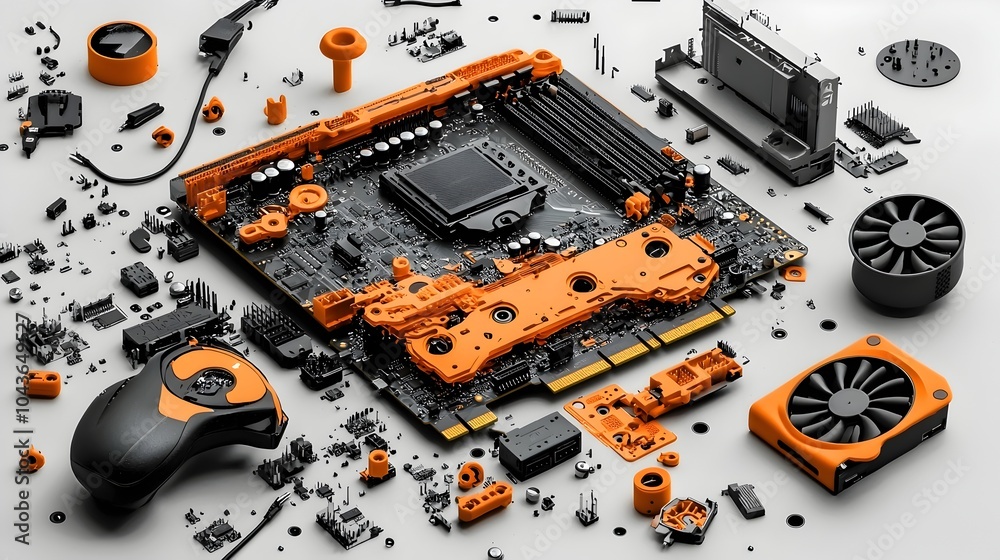 Detailed 3D cross section cutaway exposing the inner hardware ...