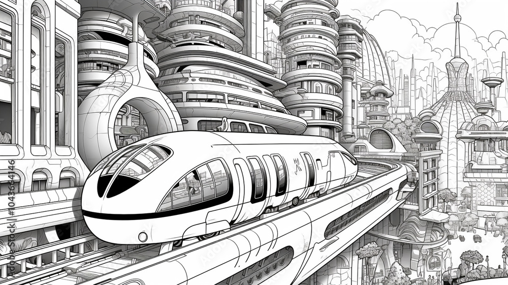 Black and white illustration for coloring house, building. Vienna adult ...