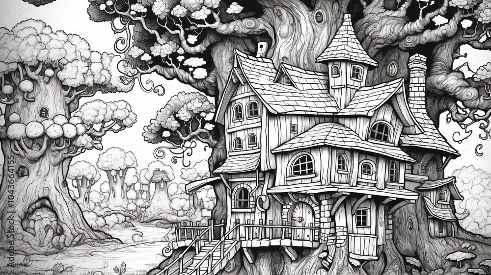 Black and white illustration for coloring house, building. Vienna adult ...